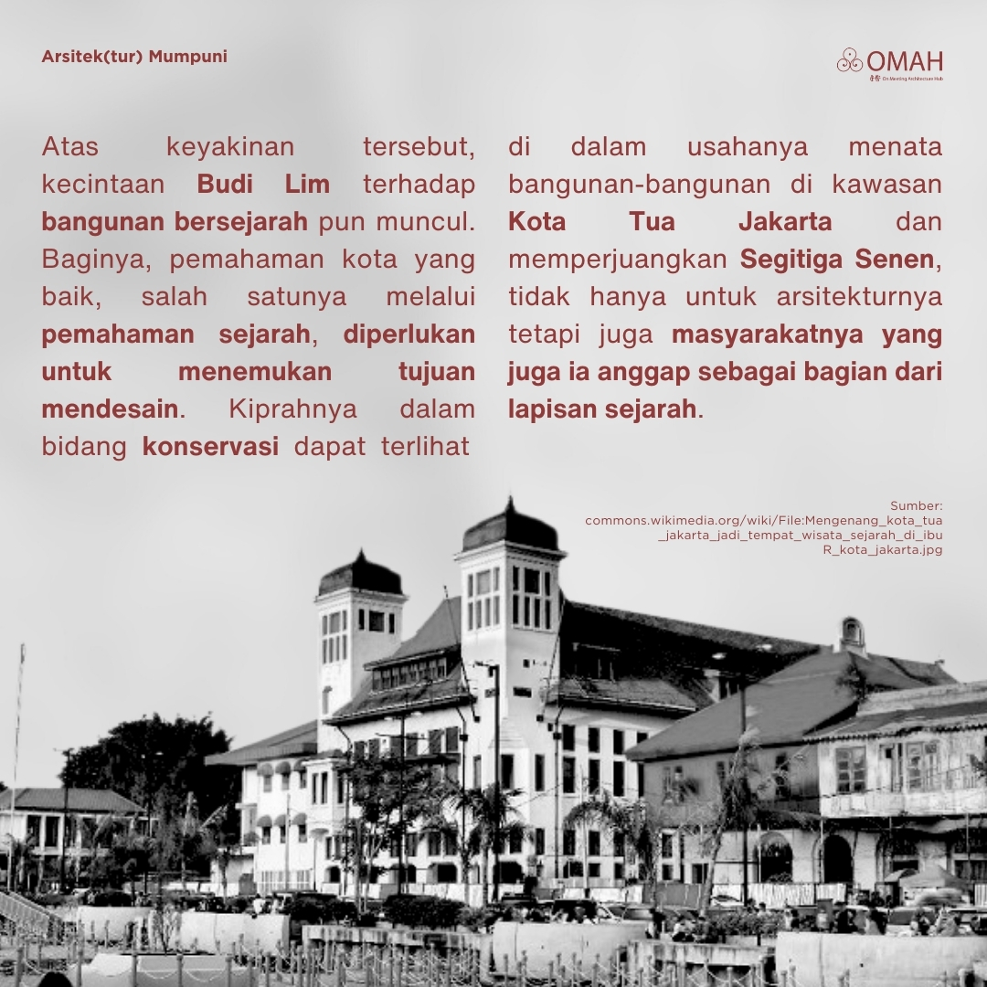 Event | Arsitek(tur) Mumpuni – Ep.2 Budi Lim – OMAH Akademi